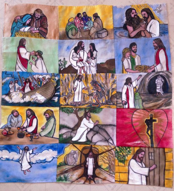 Hobbies and Ideas for making a Jesus Storying Cloth by Carol Evaul