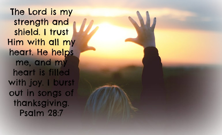 Scripture Saturday ~ Psalm 28:7 ~ Thanksgiving!~ Gratitude - Women in ...