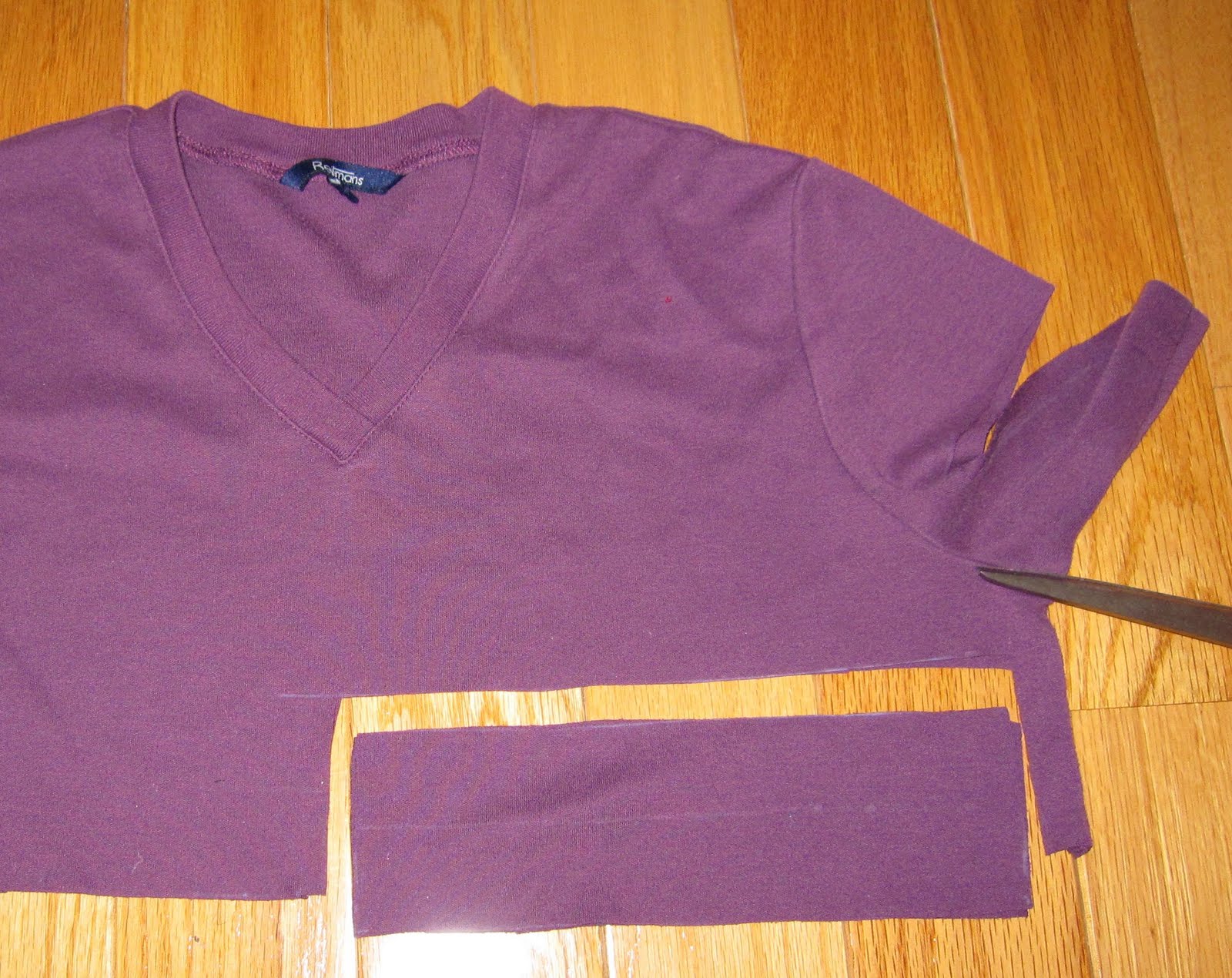 Frou Frou by lovenicky: Too-short tees into a wearable tee refashion