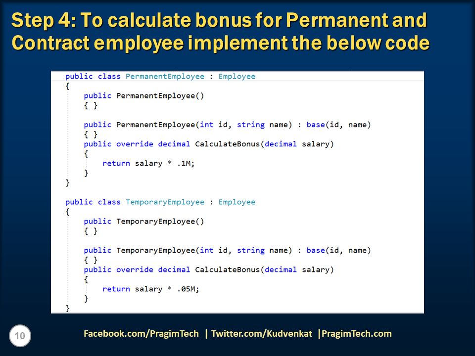 Sql server, .net and c# video tutorial: Open Closed Principle - Slides