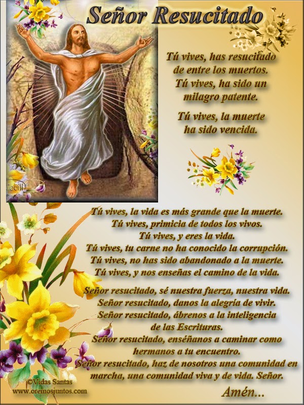 ® Santoral Católico ®: JESÚS RESUCITÓ... ALELUYA