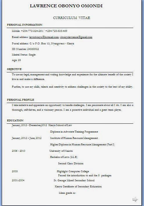 smart resume format