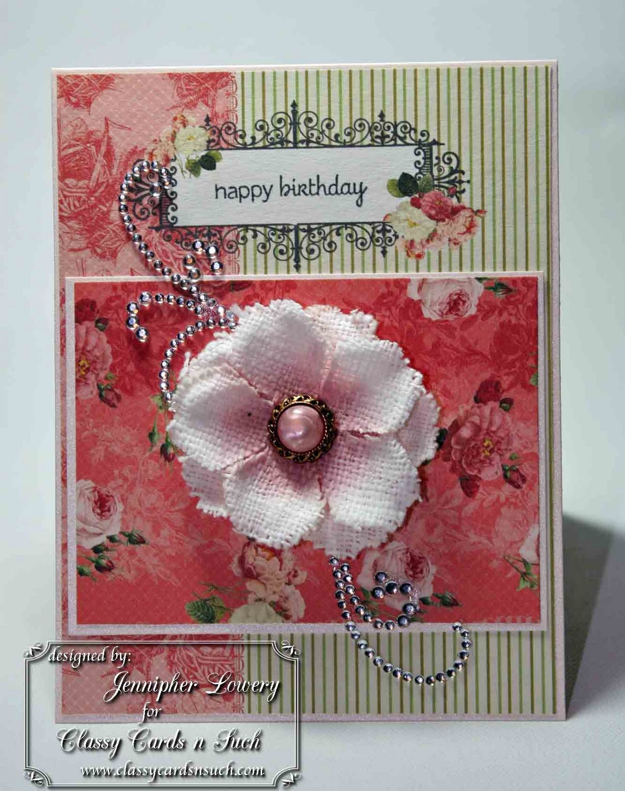 Classy Cards 'n Such: Elegant and Simple Happy Birthday...