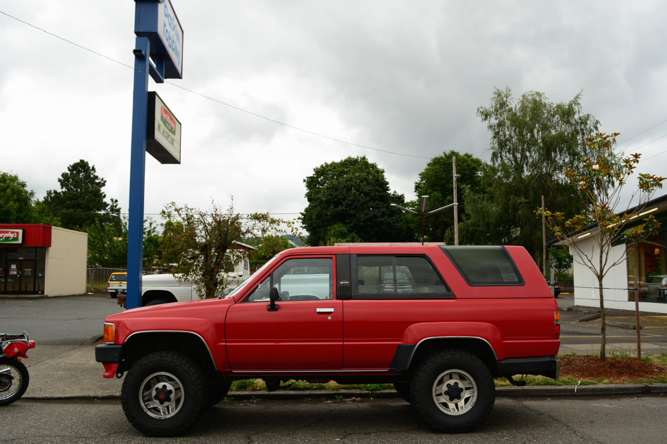 OLD PARKED CARS.: 1985 Toyota 4Runner.