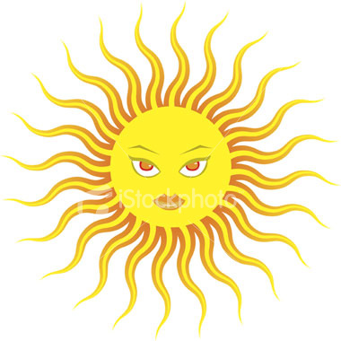 ulgobang: Cartoon sun without face