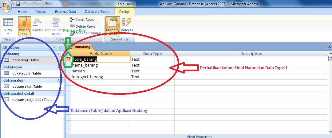 KobsTeach: Membuat Aplikasi Gudang Bagian II (Membuat Database)