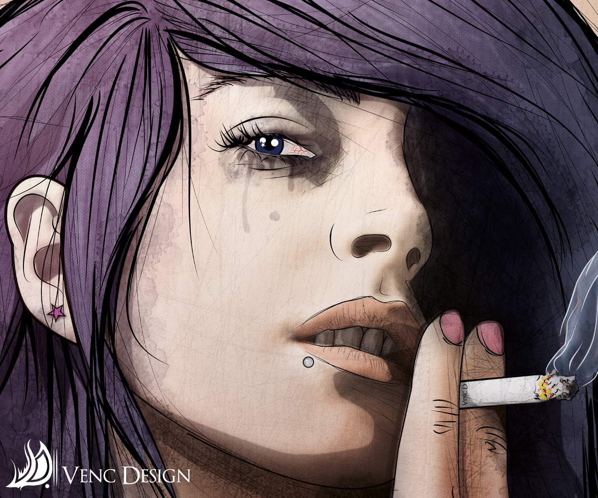 Venc Design Art: Bad girl - Chica mala by Venc design