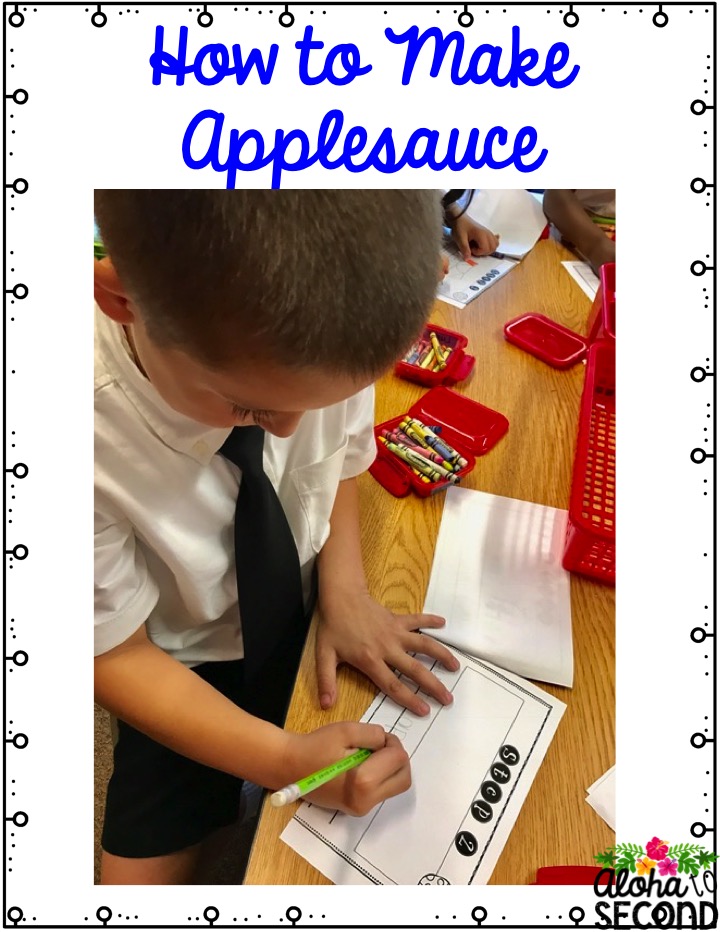 Aloha to Second: How to Writing with Applesauce