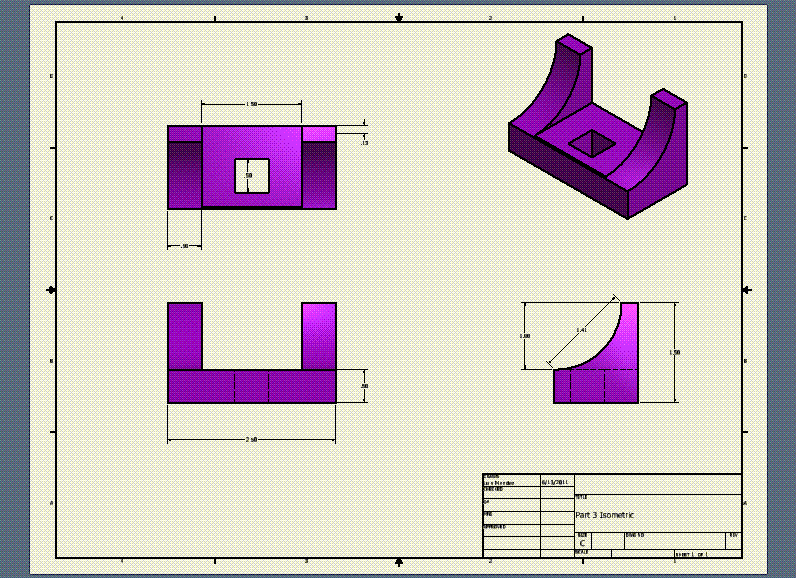 L.Mendez's Engineering Design: 6 Isometric Parts