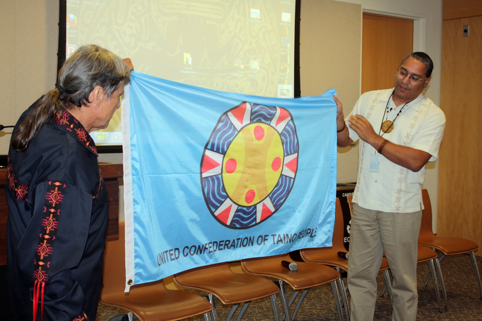 The Voice of the Taino People Online: Taíno Flag Presented to National ...