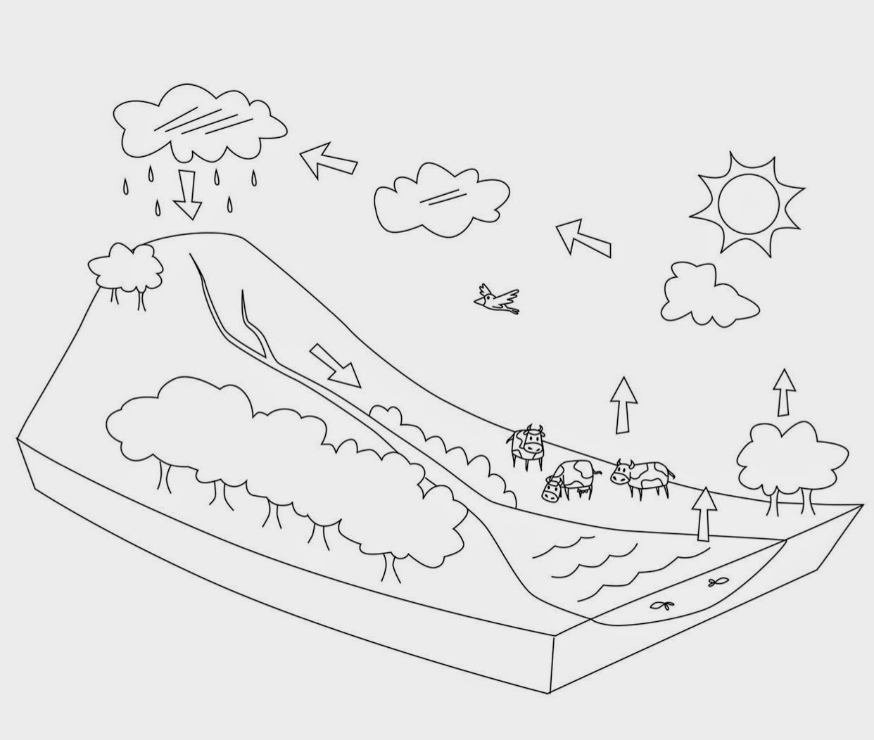 Rain Rain Go Away Coloring Page Coloring Pages