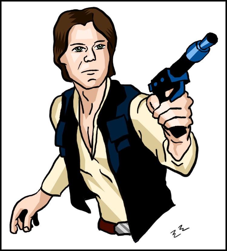 Jetpack Wonder Stories: Bi-Weekly Digital Drawing Slam: Han Solo