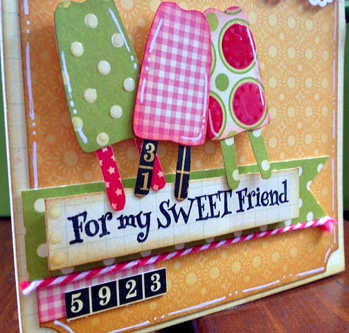 Nanne's Creations: For my SWEET friend card- Pretty Cute stamps reveal