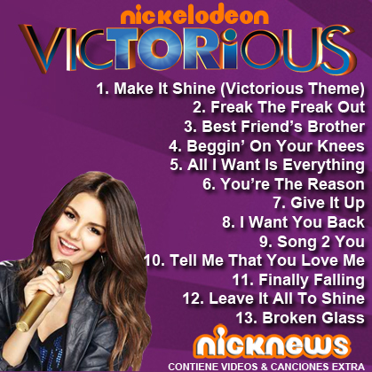 YO AMO A VICTORIOUS . COM: cds de victorious