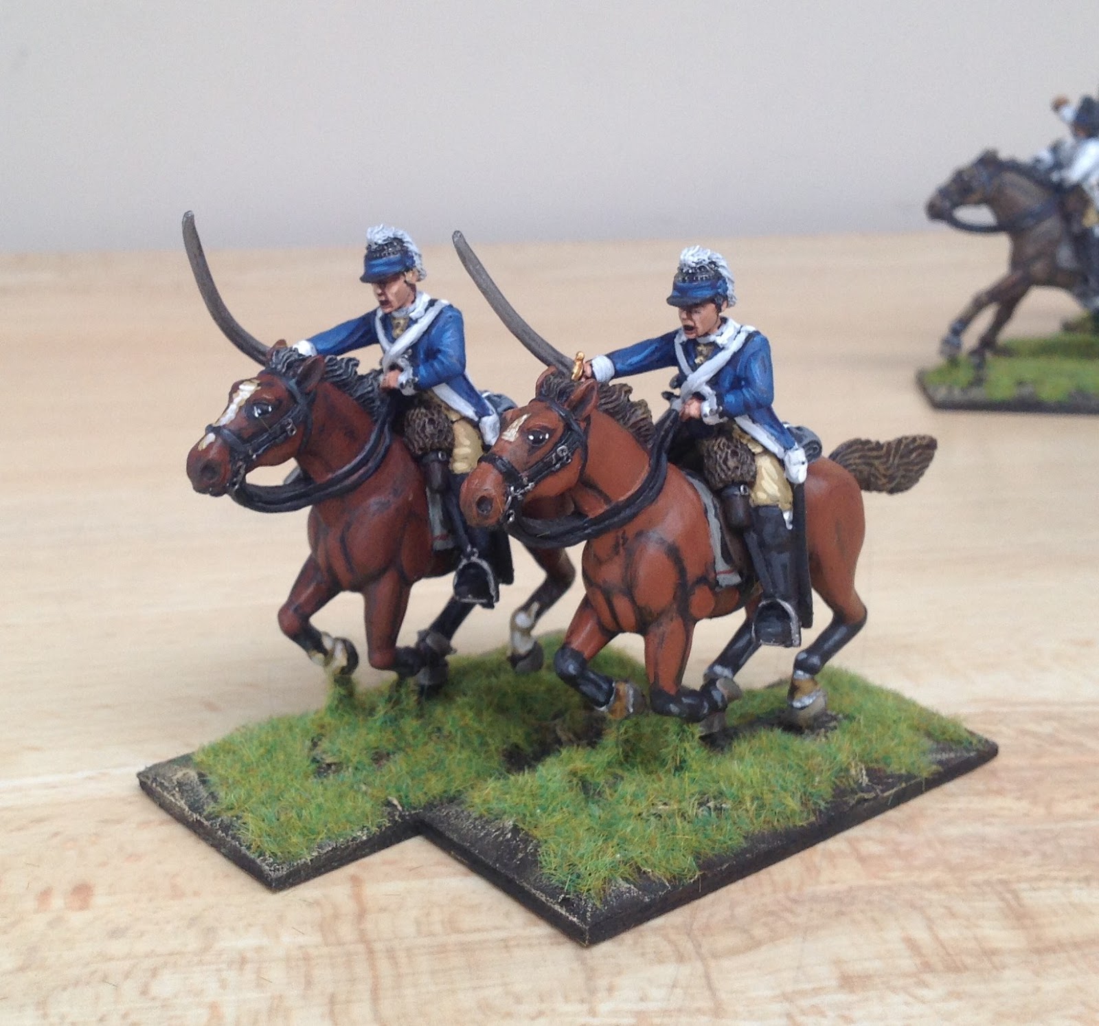 15mm paint shack: 40mm AWI Front Rank American Dragoons and Inf finished