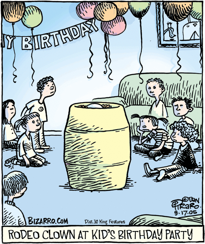 All Fall Down: The Craft & Art of Physical Comedy: Bizarro Cartoon Roundup