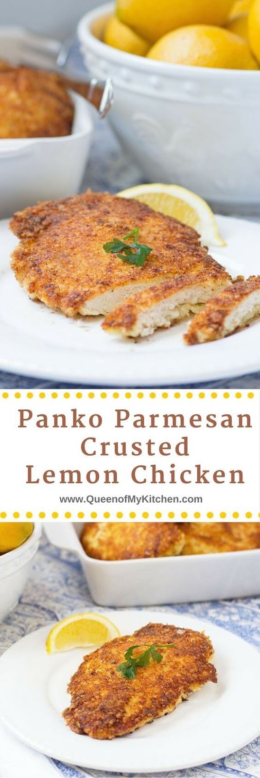 Panko Parmesan Crusted Lemon Chicken - Family Fresh Meals