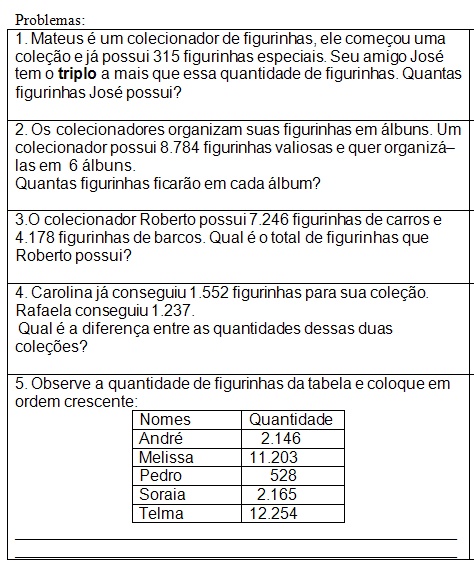 Blog Professora Daniele: Problemas Matemática Blog Professora Daniele: Problemas Matemática