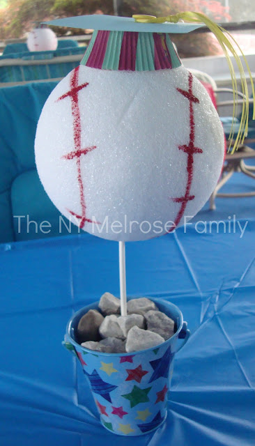 Sports Graduation Centerpieces - The Melrose Family