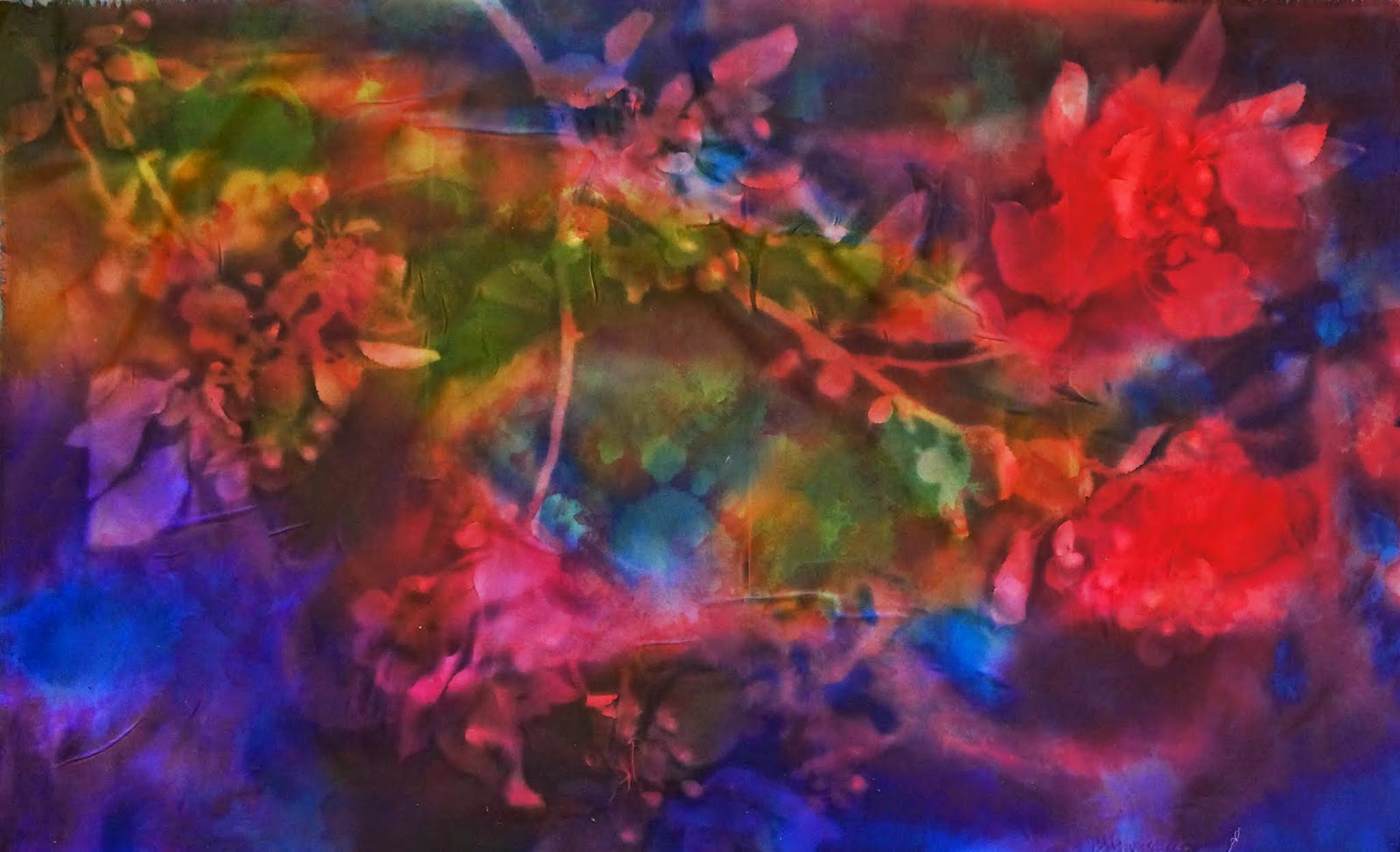 Ginger Wilson: Sun printing with leaves and branches