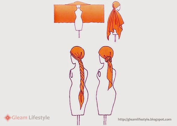 How to tie a lovely stole across neck and on head | Gleam Lifestyle