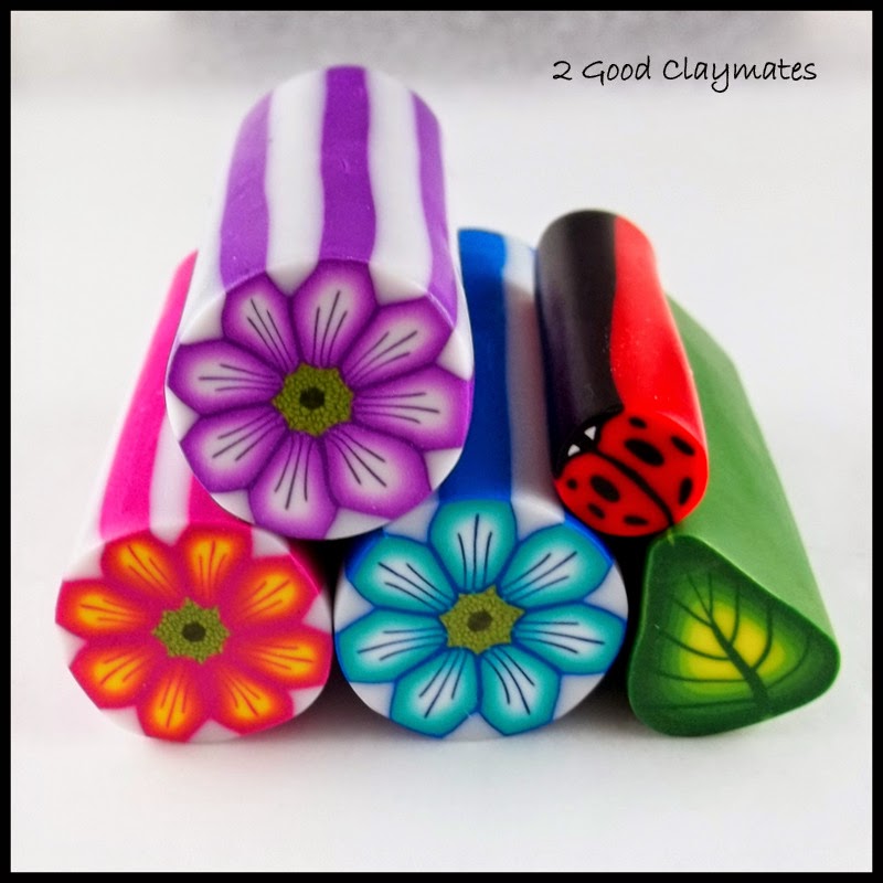 2 Good Claymates: Floral Pattern Crochet Hooks