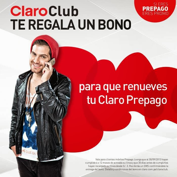 CLARO QUE TIENES MAS: Bono Claro puntos prepago