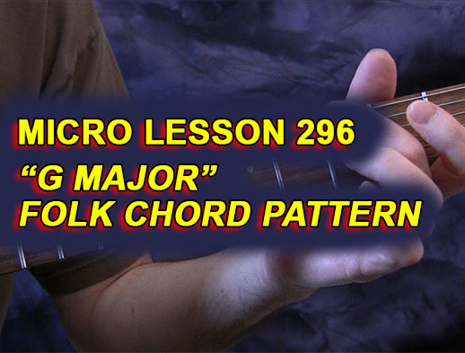 Micro Lesson 296: "G Major" Folk Chord Pattern | Creative Guitar Studio