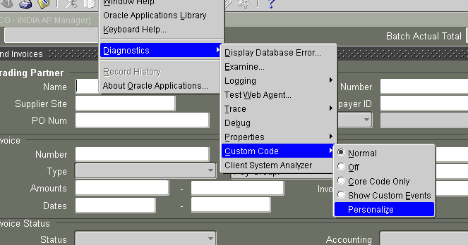 Know More Oracle: Enable Form Personalization