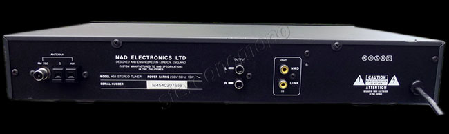 stereonomono - audio Hi Fi Compendium - 14 years on-line: NAD 402 Tuner