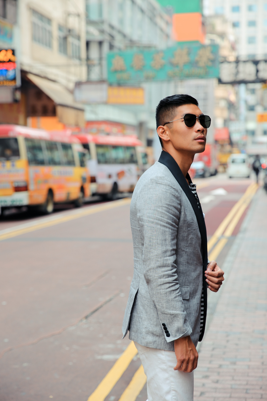Spring Style - Casual Linen Tux | Hong Kong — LEVITATE STYLE