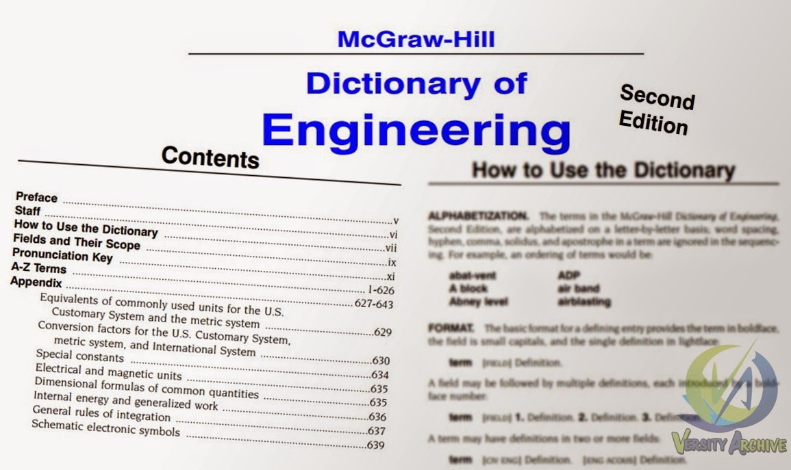 Dictionary of Engineering - McGraw-Hill 2nd Edition ~ Varsity Archive