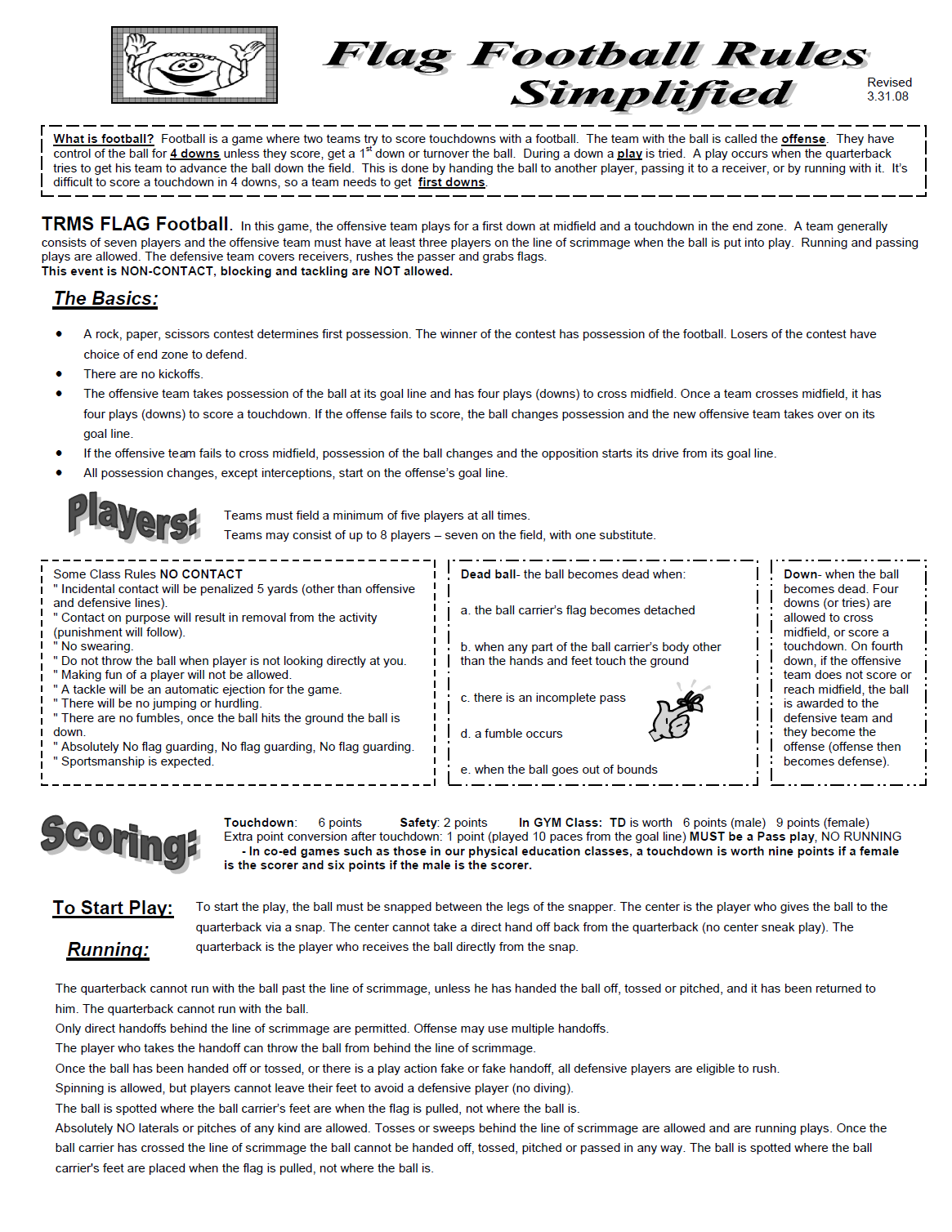Mr Suarez s Physical Education Blog TRMS Flag Football Rules Simplified mr-suarez-s-physical-education-blog-trms-flag-football-rules-simplified