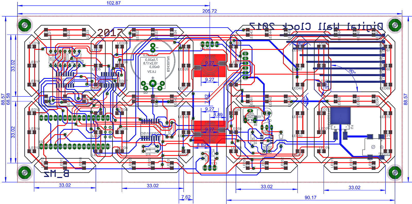DIY Digital Clock Arduino Nano Seven Segment With Temperature ...