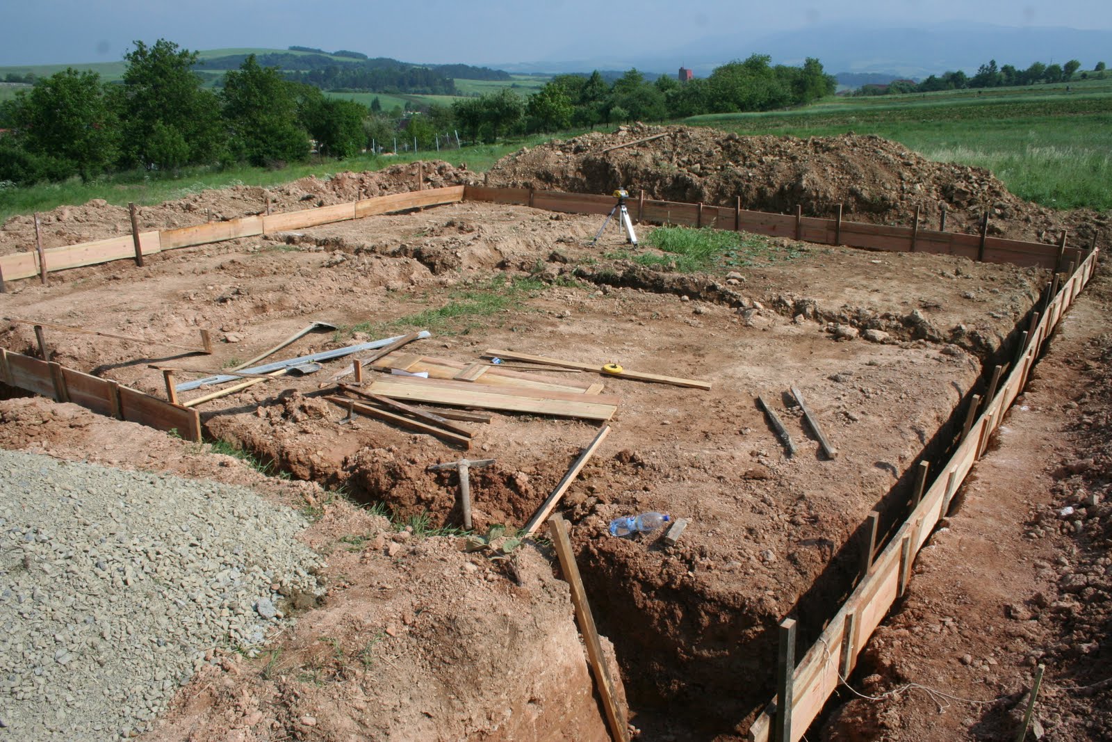 Ons nieuwbouw huis in Podhorany (PO): Beton bekisting