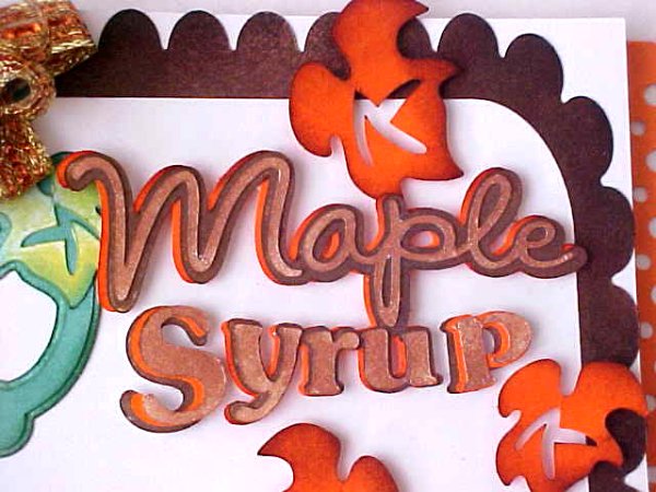 Paper Craft Creations: Pumpkin Maple Syrup Card