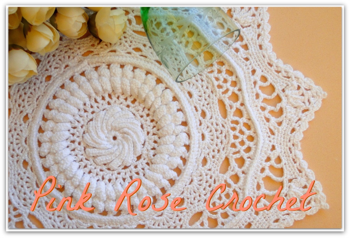 Pink Rose Crochet: Abstract Flower