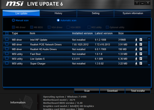 MSI Live Update 6.0.011 | ¡TaringaMás!