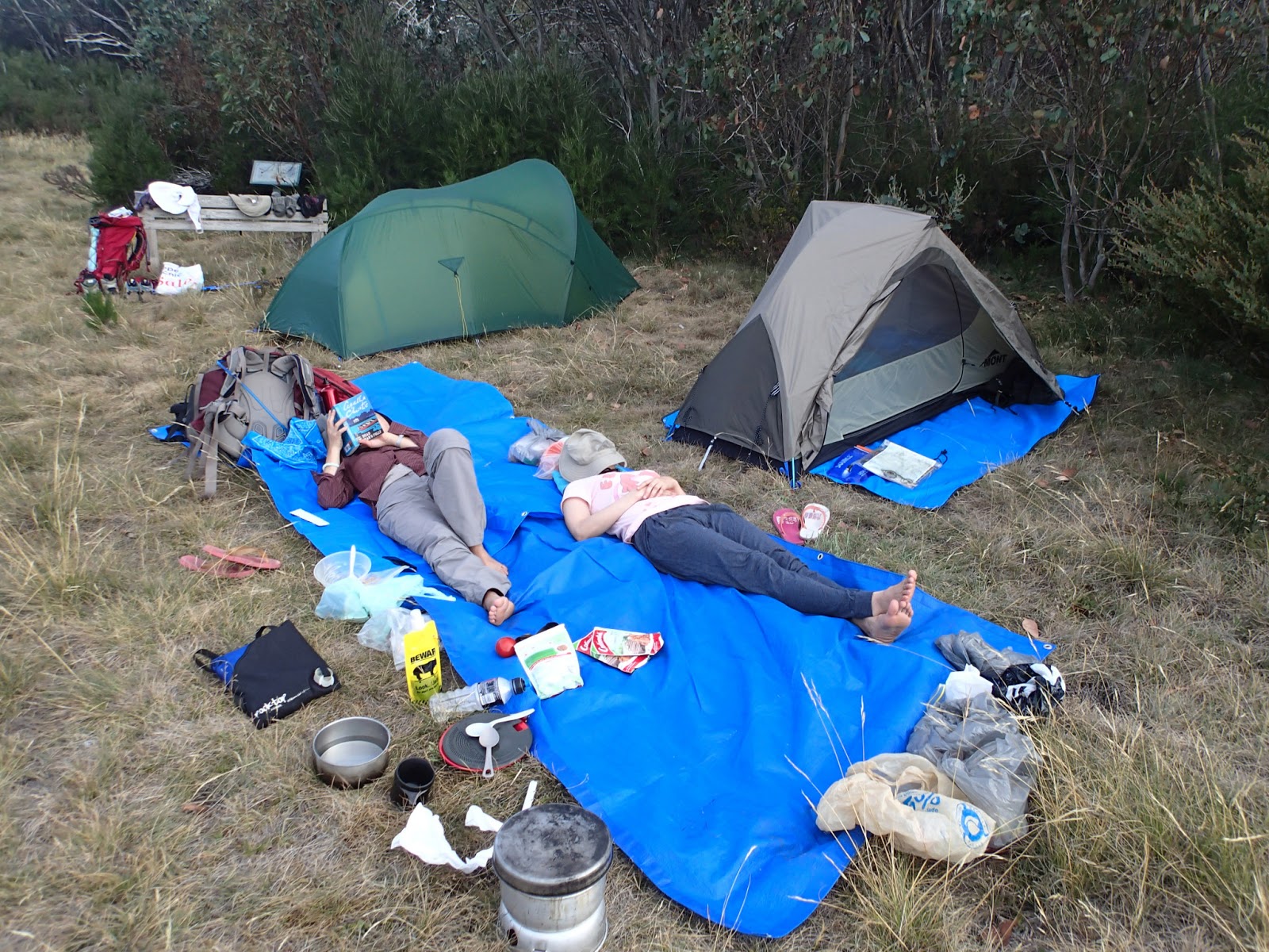 green camper: Mt McLeod remote camp site - Mt Buffalo National Park