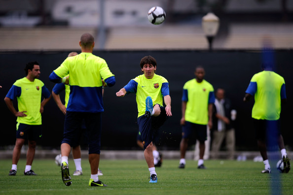 pictures Lionel Messi FC Barcelona Practice