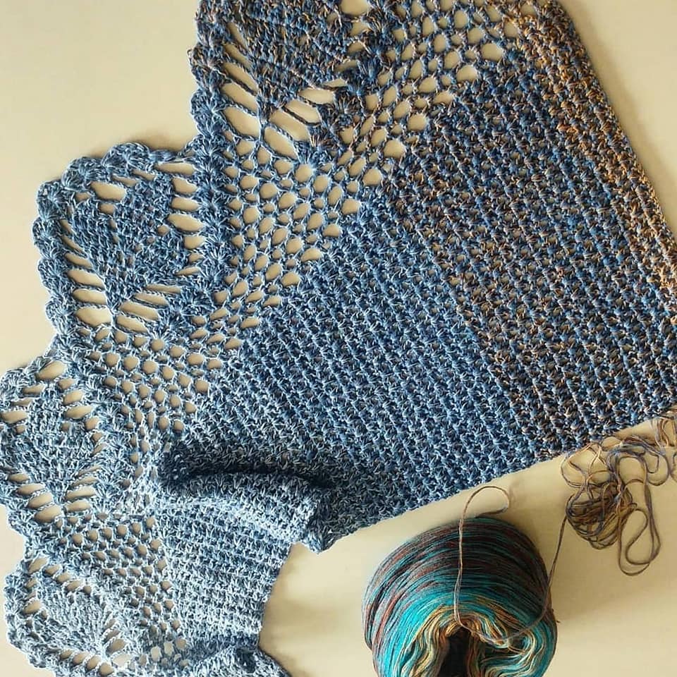 crochelinhasagulhas: Xale em crochê