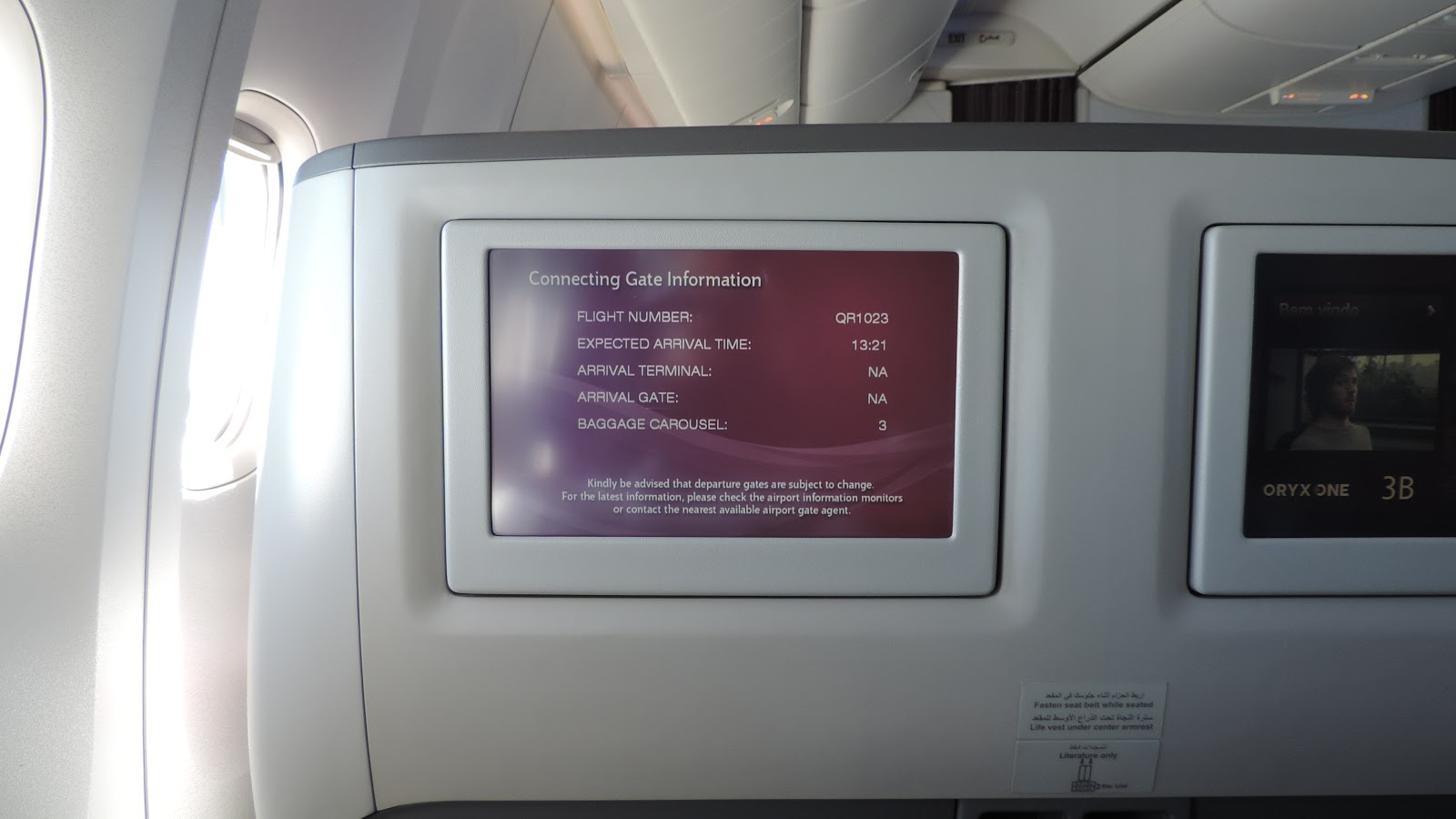 Review: Qatar Airways First Class, Dubai to Doha