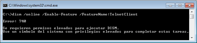 Instalar telnet desde CMD | SYSADMIT