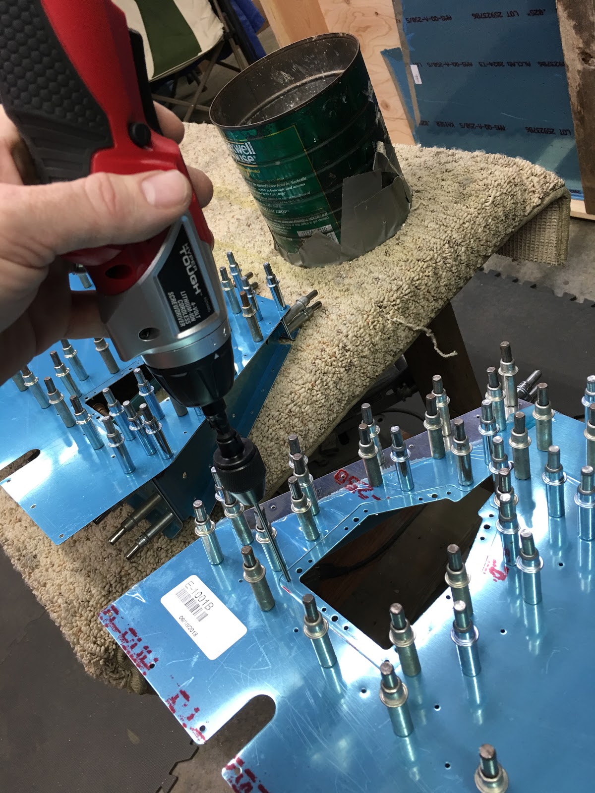 Brantel’s RV-10 Build Blog: Elevator Skeleton Work