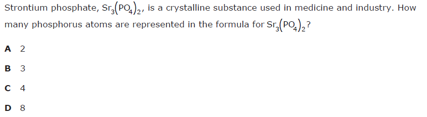 Science Released STAAR Questions: 8.5D