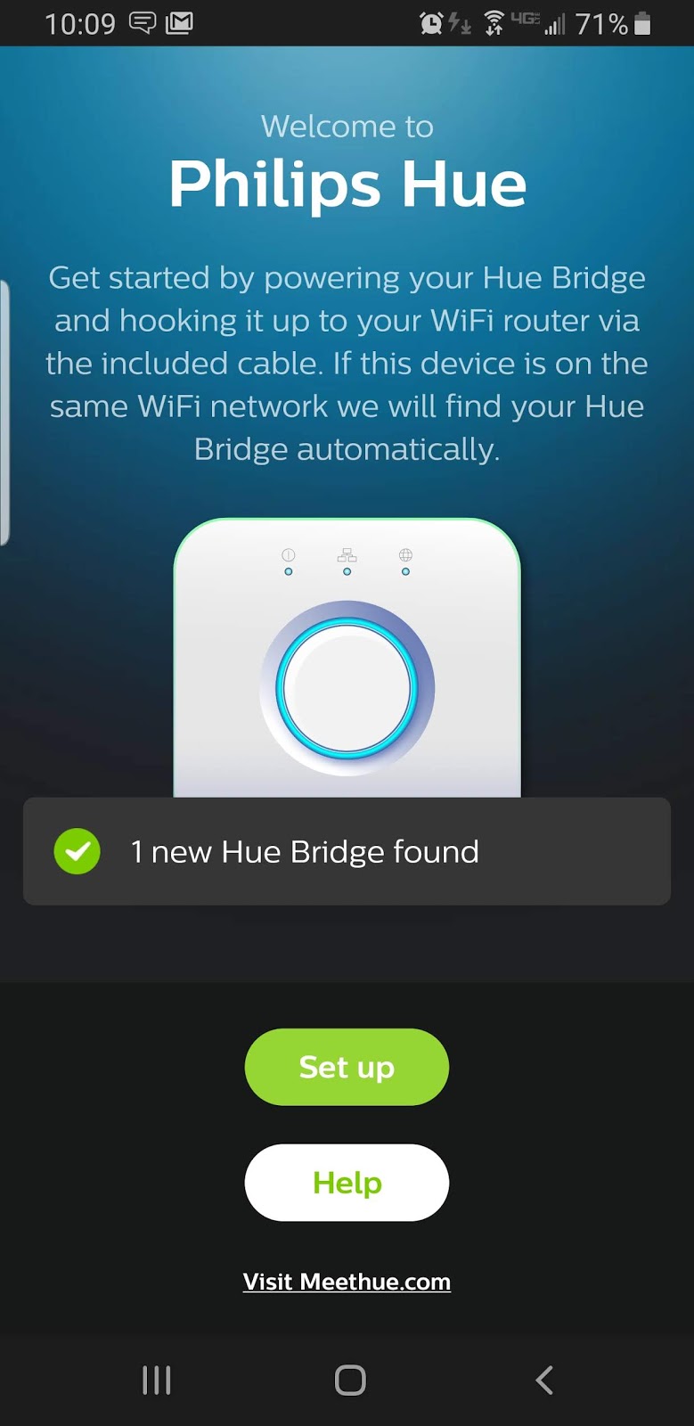 Setting up Philips Hue Bridge and Light bulbs