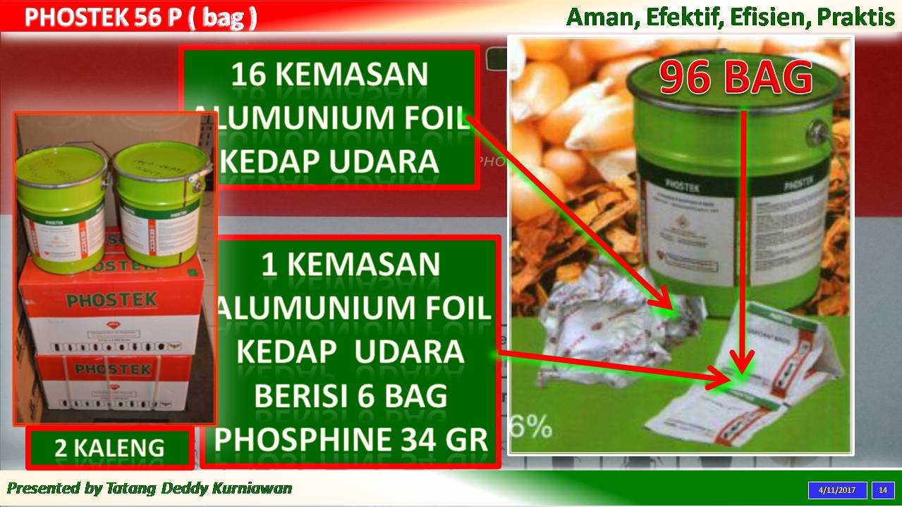 NPCA talk: It's Safe, It's Efisien, It's Versatile, This is Phostek bag