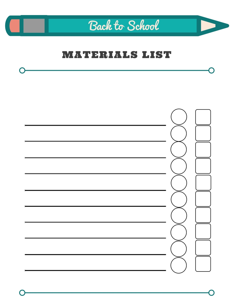 Back to School Checklists - free printable |Keeping it Real