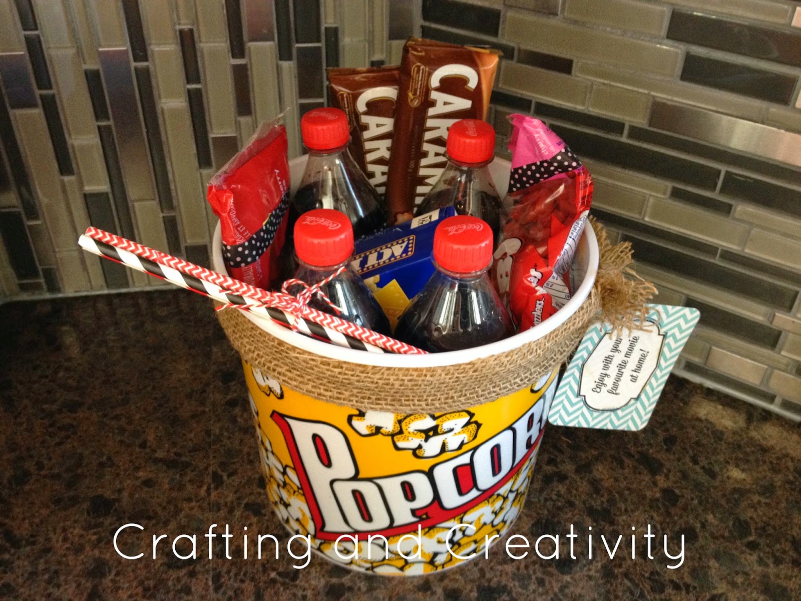Crafting and Creativity: Movie Theatre Snacks Gift Idea