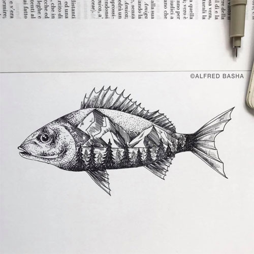 My Owl Barn: Drawings by Alfred Basha